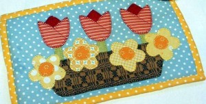 A Sweet Spring Mug Rug is One of Several in This Set - Quilting Digest
