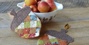 Patchwork Acorn Potholders Are Perfect for Autumn - Quilting Digest