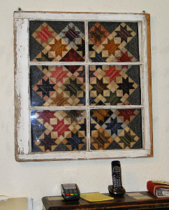 Frame Quilt Blocks with An Old Window - Quilting Digest