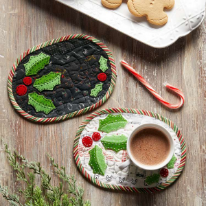 Enjoy These Charming Mug Rugs for Christmas Snacks - Quilting Digest