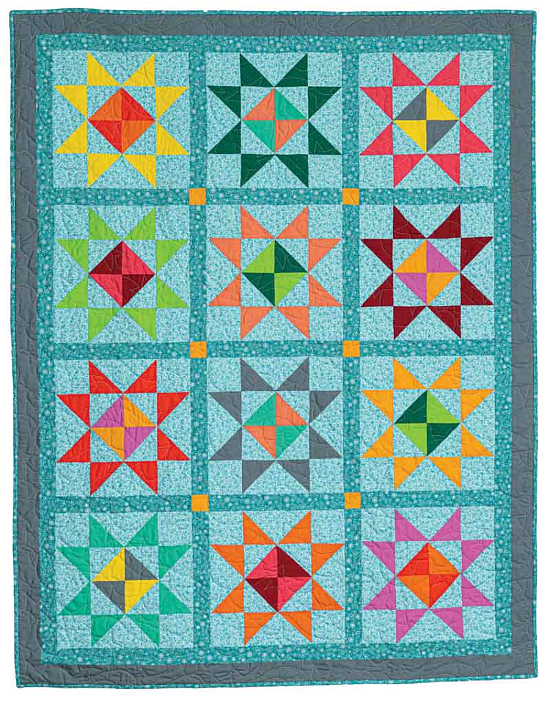 This Charming Quilt Sparkles with Color - Quilting Digest