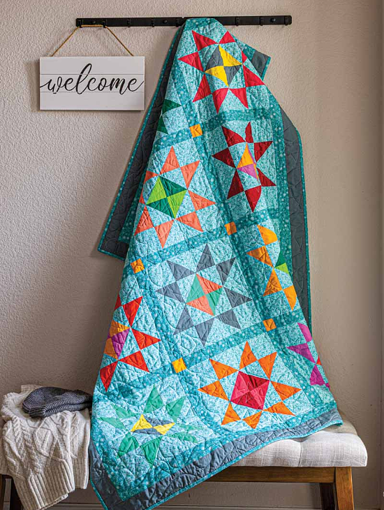 This Charming Quilt Sparkles with Color - Quilting Digest