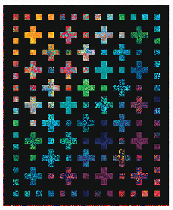 Colorful Batiks Create a Striking Quilt - Quilting Digest